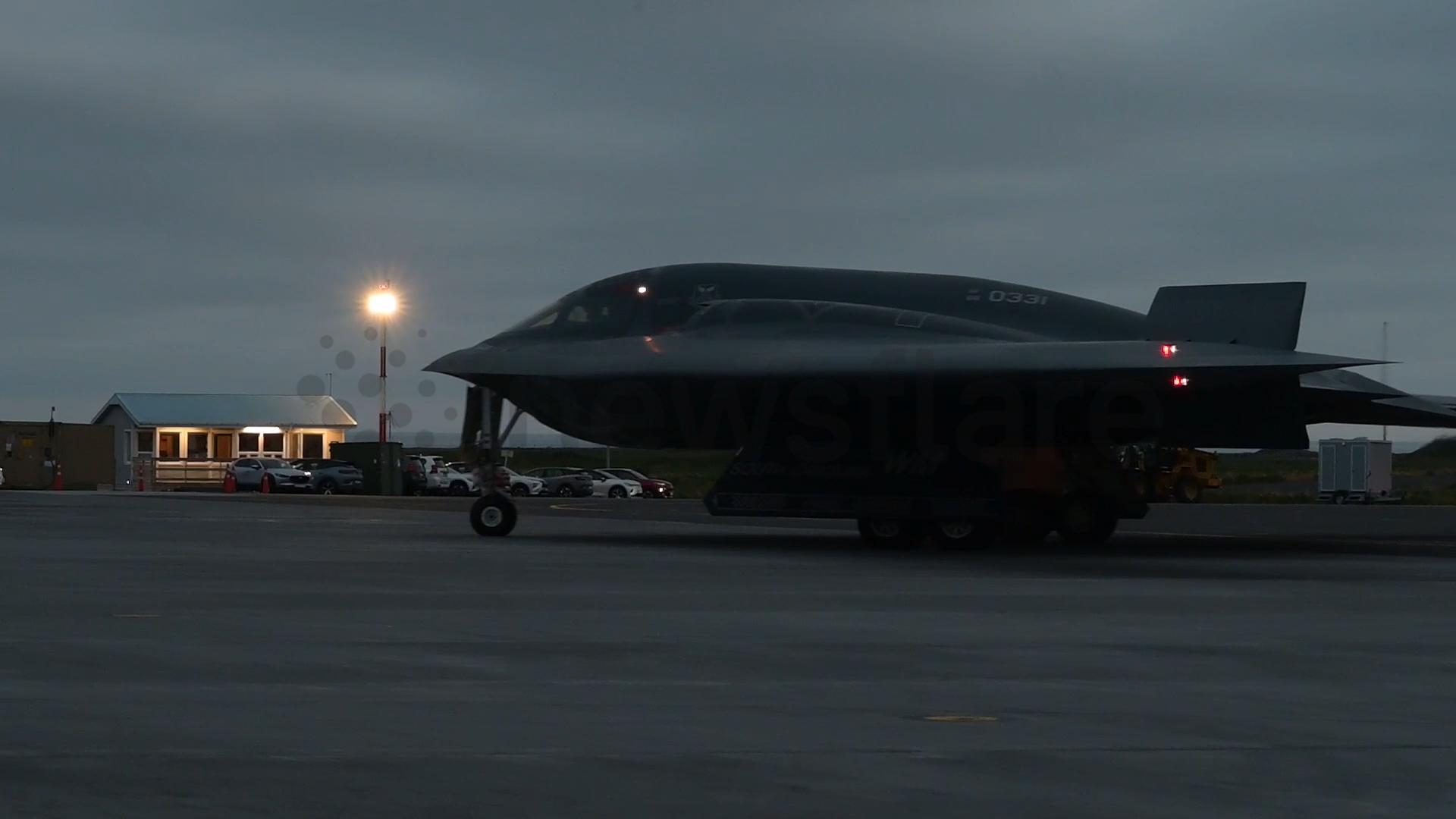 Stealth Bomber At Night