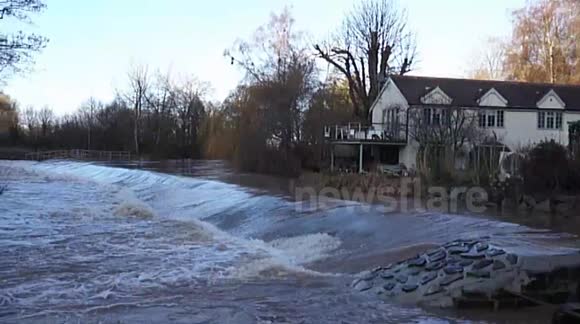 Ludlow Flood, River Teme - Buy, Sell or Upload Video Content with Newsflare