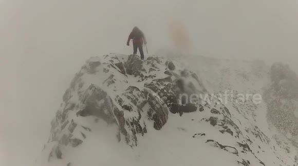 Crib Goch Winter Ascent - Approaching the ridge - Buy, Sell or Upload ...