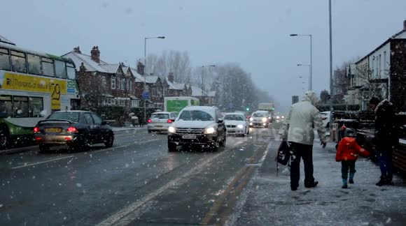 Heavy snowfall in south Manchester - Buy, Sell or Upload Video Content ...