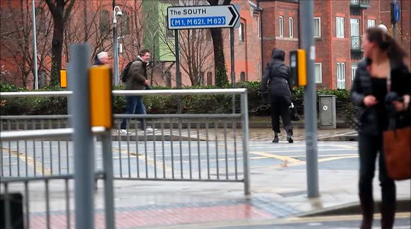 The moment pedestrians are blown off their feet in Leeds. - Buy, Sell ...