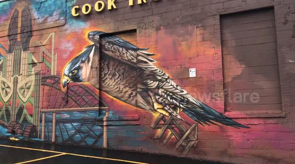 Graffiti on Cast Iron building in Downtown Rochester - Buy, Sell or ...