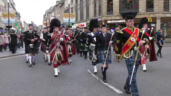 Massed Pipe Bands parade through Inverness for Crocus charity event ...