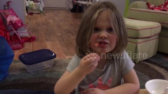 Little girl dry heaves on tomato - Buy, Sell or Upload Video Content ...