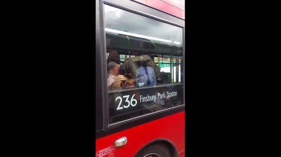 Dramatic fight on London bus - Buy, Sell or Upload Video Content with ...