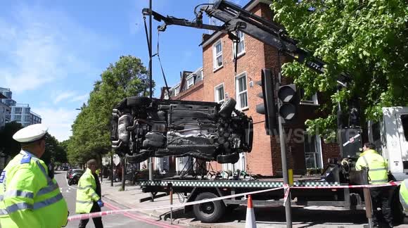 Aftermath of fatal crash in Kensington, London - Buy, Sell or Upload ...