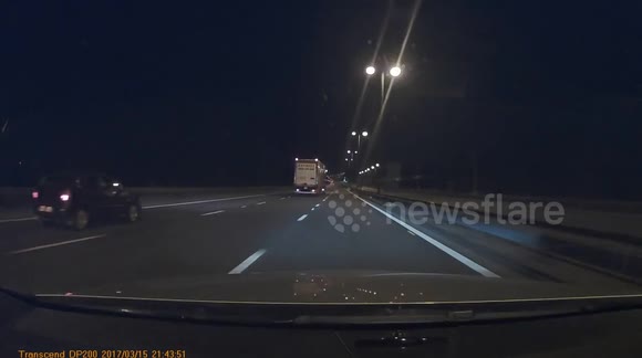 M6 Crash Stobart Lorry Destroys 2 cars FRONT VIEW - Buy, Sell or Upload ...