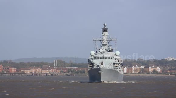HMS Sutherland arriving in London on Trafalgar Day - Buy, Sell or ...