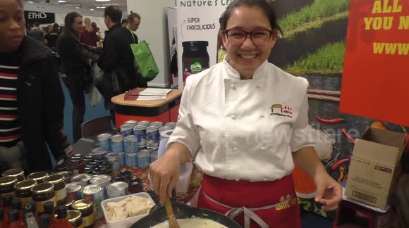 Emma Lim is a chef from Wing Yip Supermarket demo Thai Green Jackfruit ...