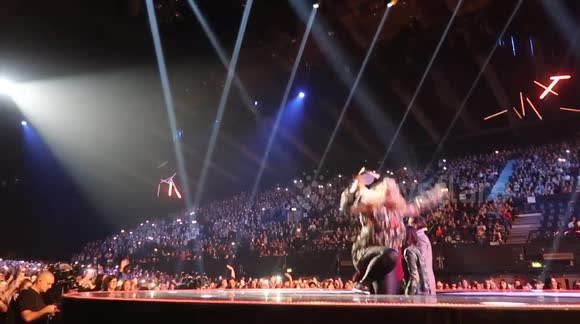 Shocking moment Gemma Collins falls through stage trapdoor at Teen ...