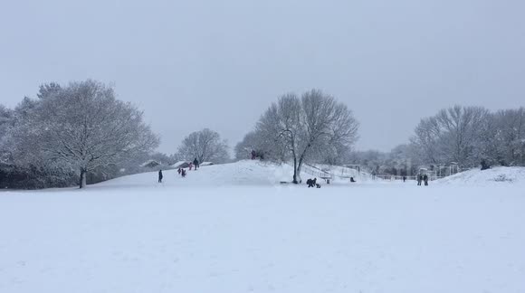 Snow fun at a park in Chelmsford, Essex - Buy, Sell or Upload Video ...