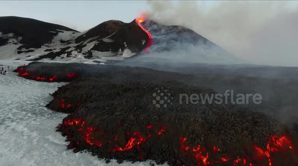 Stunning drone footage of Mount Etna's 2017 biggest eruptions - Buy ...