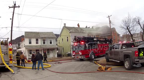 Duplex fire Shamokin, Pa - Buy, Sell or Upload Video Content with Newsflare