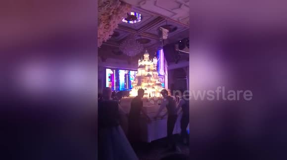 Colossal cake wows wedding guests - Buy, Sell or Upload Video Content ...