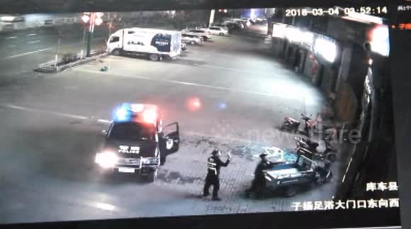 Policeman catches woman falling from building with bare hands - Buy ...