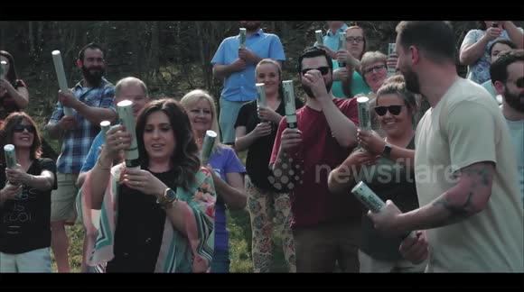Drones, confetti and a backyard full of guests! This US couple pulled ...