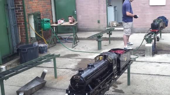 Scale Model Real Steam Train Track Full Video in Mote Park Maidstone ...