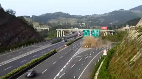 Car changing lanes crashes into embankment on motorway - Buy, Sell or ...