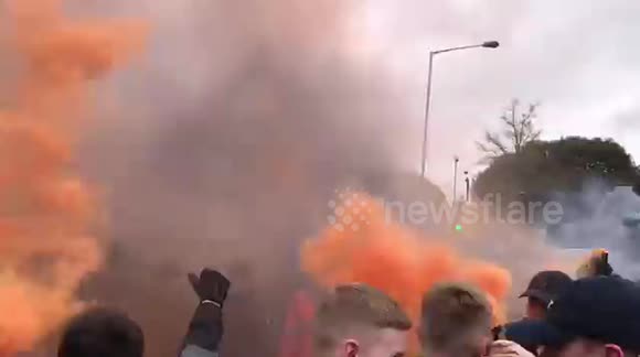 Wolves Fans Outside Molineux - SCENES! *Flares* - Buy, Sell or Upload ...