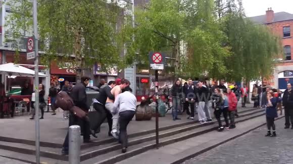 Fight in temple bar square - Buy, Sell or Upload Video Content with ...