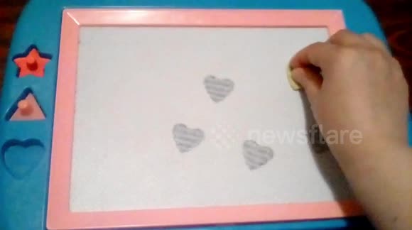 Learn to draw Magnetic drawing board with pen and stampers, kids doodle ...