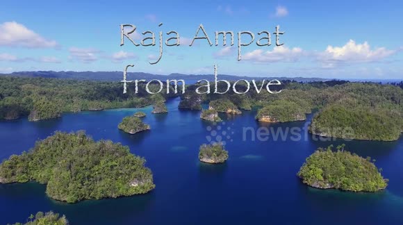Beautiful Raja Ampat from a bird's eye view - Buy, Sell or Upload Video ...