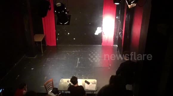 Theatre actor trips and falls on stage - Buy, Sell or Upload Video ...