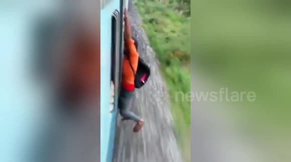 Indian man falls off speeding train when stunt goes wrong - Buy, Sell ...