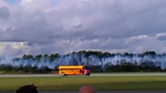 Jet powered school bus races microjet - Buy, Sell or Upload Video ...