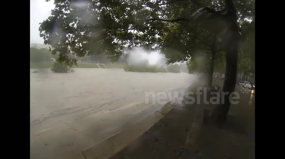 Severe flooding in Montpellier, France - Buy, Sell or Upload Video ...