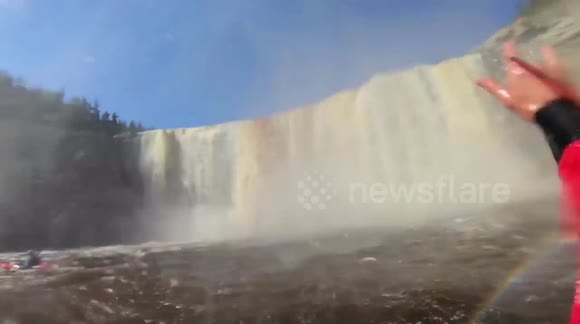 Breathtaking POV clip shows kayaker run 100-foot waterfall - Buy, Sell ...