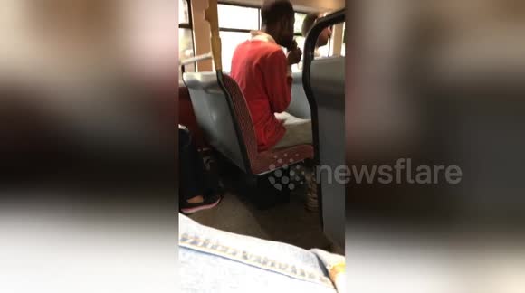 Shocked morning commuter films man 'smoking crack pipe' on top deck of ...
