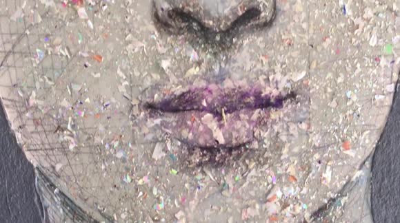 British artist turns metallic coating from old CDs into shiny, one-of-a ...