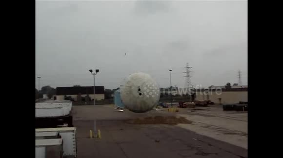 Water tower falling - Buy, Sell or Upload Video Content with Newsflare