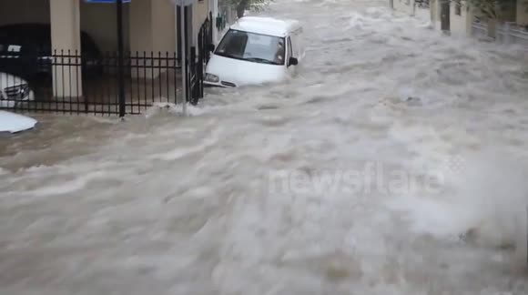 Severe flooding in Athens - Buy, Sell or Upload Video Content with ...