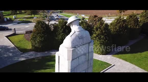 Aerial pictures reveal the incredible human cost of WW1 in a landscape ...