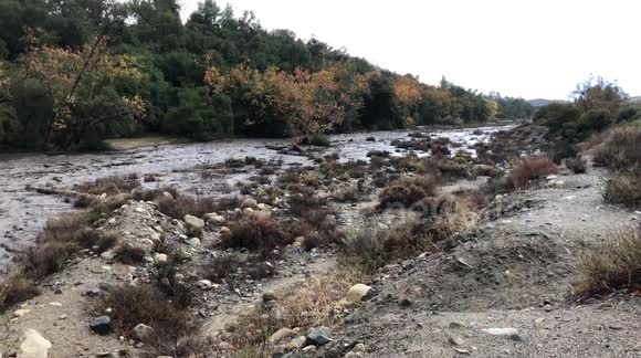 Footage shows fast-moving mud and debris flow as heavy rains strike ...