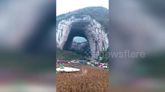 Incredible drone footage shows the world’s largest natural arch in ...