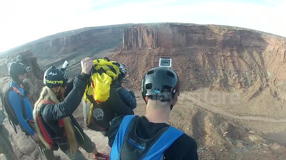 Moab Tandem Base Jump - Buy, Sell or Upload Video Content with Newsflare