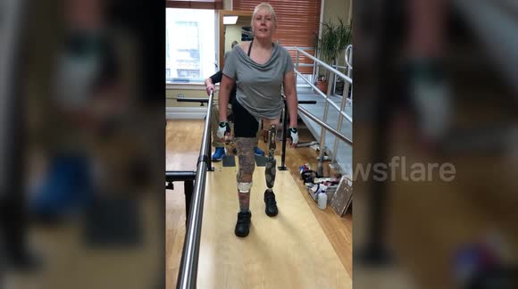 Nurse who lost leg after traumatic accident takes up rock climbing ...