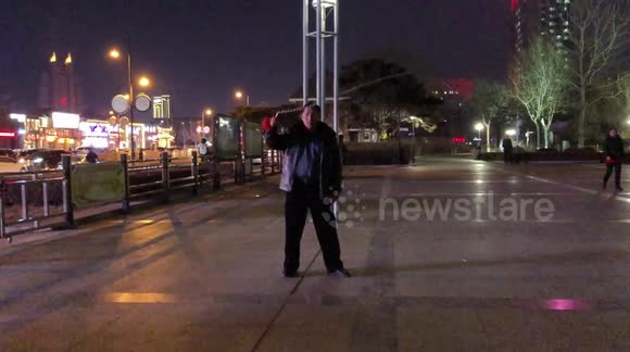 Security guard whips around heavy steel chain to workout - Buy, Sell or ...
