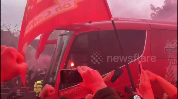 Incredible scenes outside Anfield as Liverpool fans prepare for ...