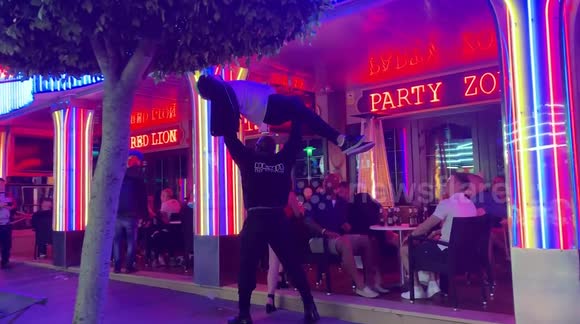 Rowdy Brits hoping to get the jump on summer have already started ...