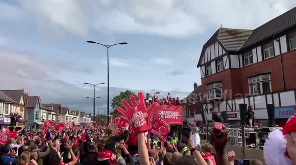 Liverpool FC parade through Allerton, Liverpool - Buy, Sell or Upload ...