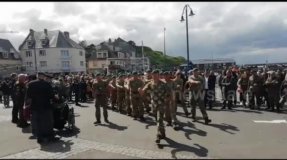 Royal Marine Commandos March on D-Day - Buy, Sell or Upload Video ...