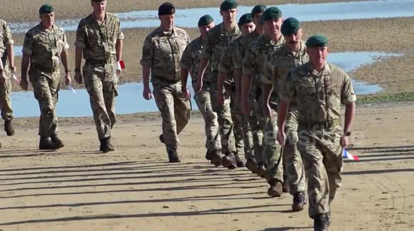 Royal Marine Commandos come ashore to commemorate D-Day landing video 4 ...
