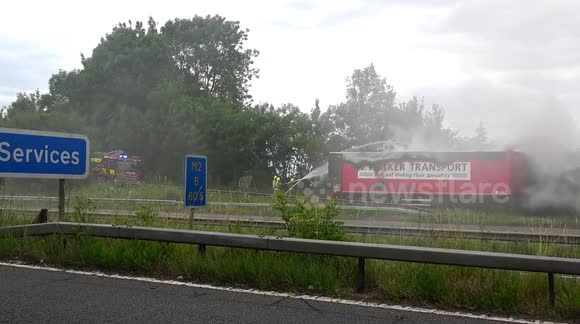 Motorway Fire closes M2 - After A Lorry Went Up In Flames - Buy, Sell ...