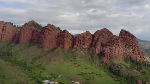 Drone Video of Seven Bulls Rock Formation, Karakol, Kyrgyzstan. - Buy ...
