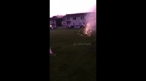 Jumping through fireworks fail - Buy, Sell or Upload Video Content with ...