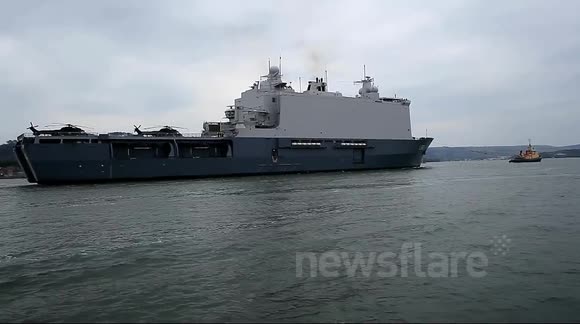 HNLMS Johan de Witt L801 arrives at plymouth naval base today with ...